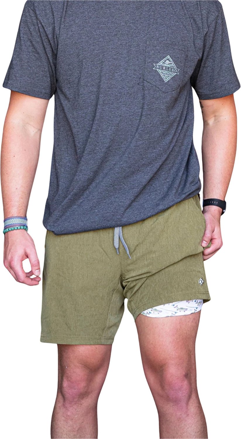 BURLEBO Men's USA Throwback Athletic Shorts | Academy