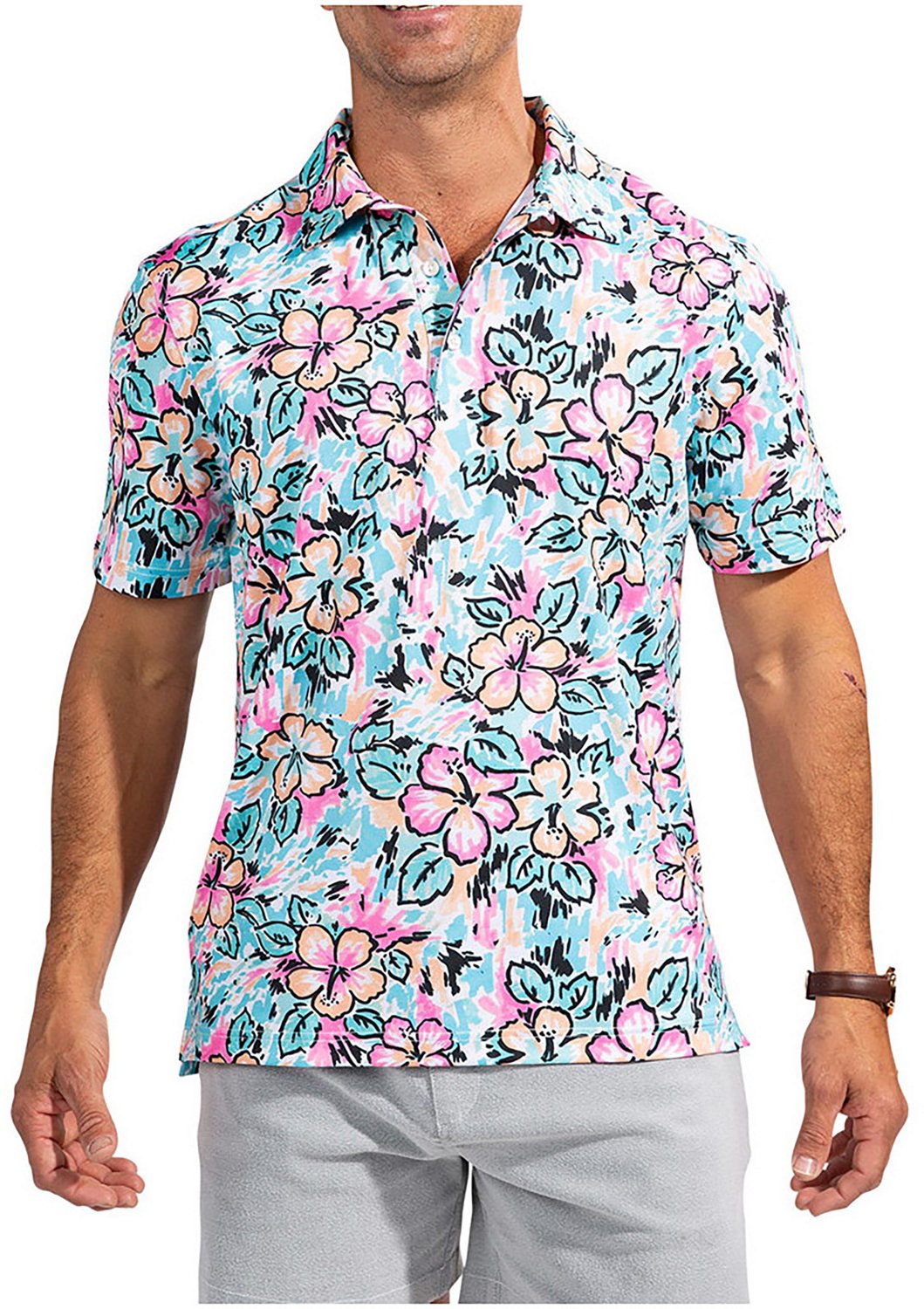 Chubbies Mens The Beach Breeze Performance Polo Shirt Academy