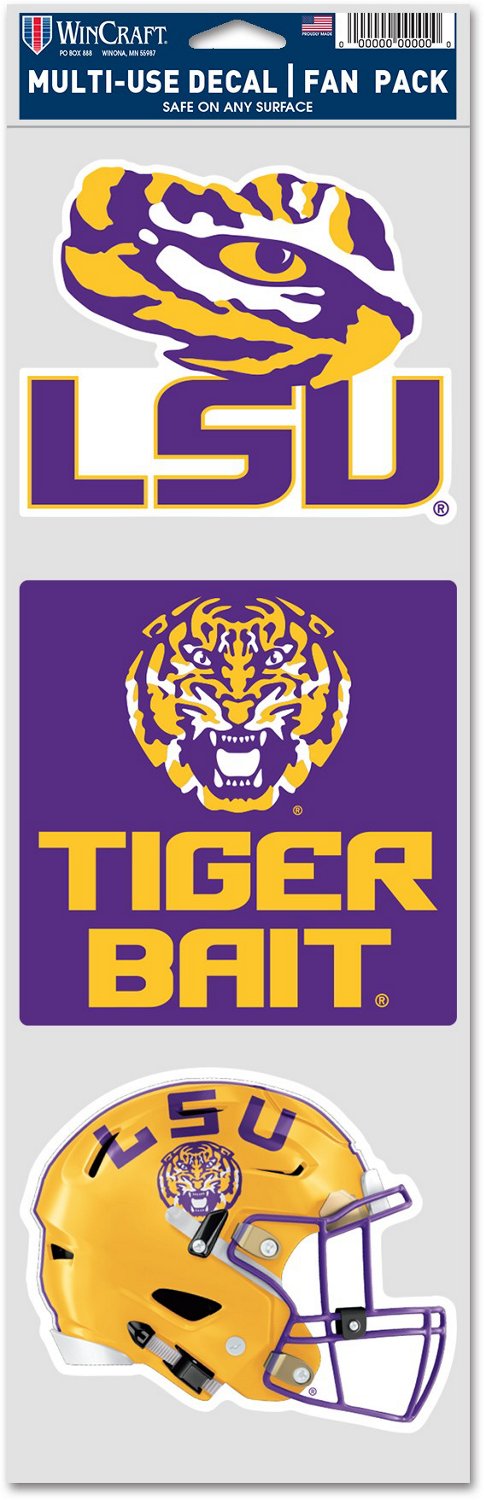 WinCraft Louisiana State University 3.75 in x 12 in Multi-Use Decal 3 ...