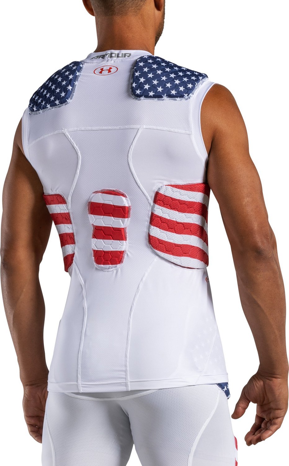 Under Armour Adults' Gameday Armour Pro Americana 5-Pad Top Base Layer ...