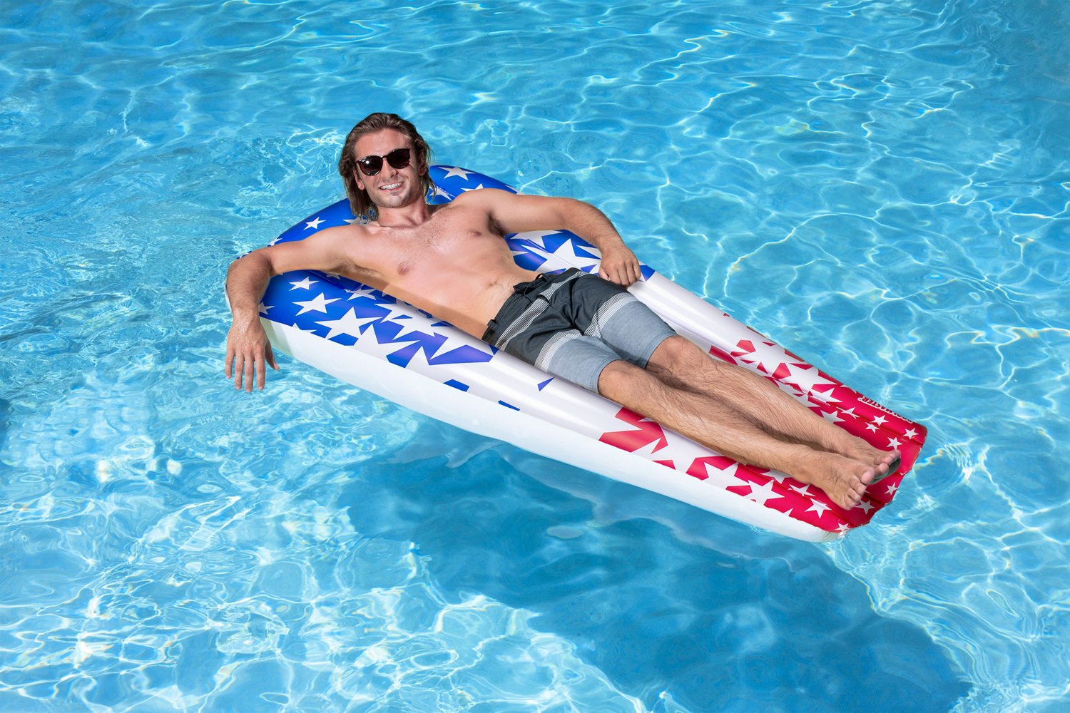 Poolmaster American Stars Pool Float Suntanner Mattress | Academy