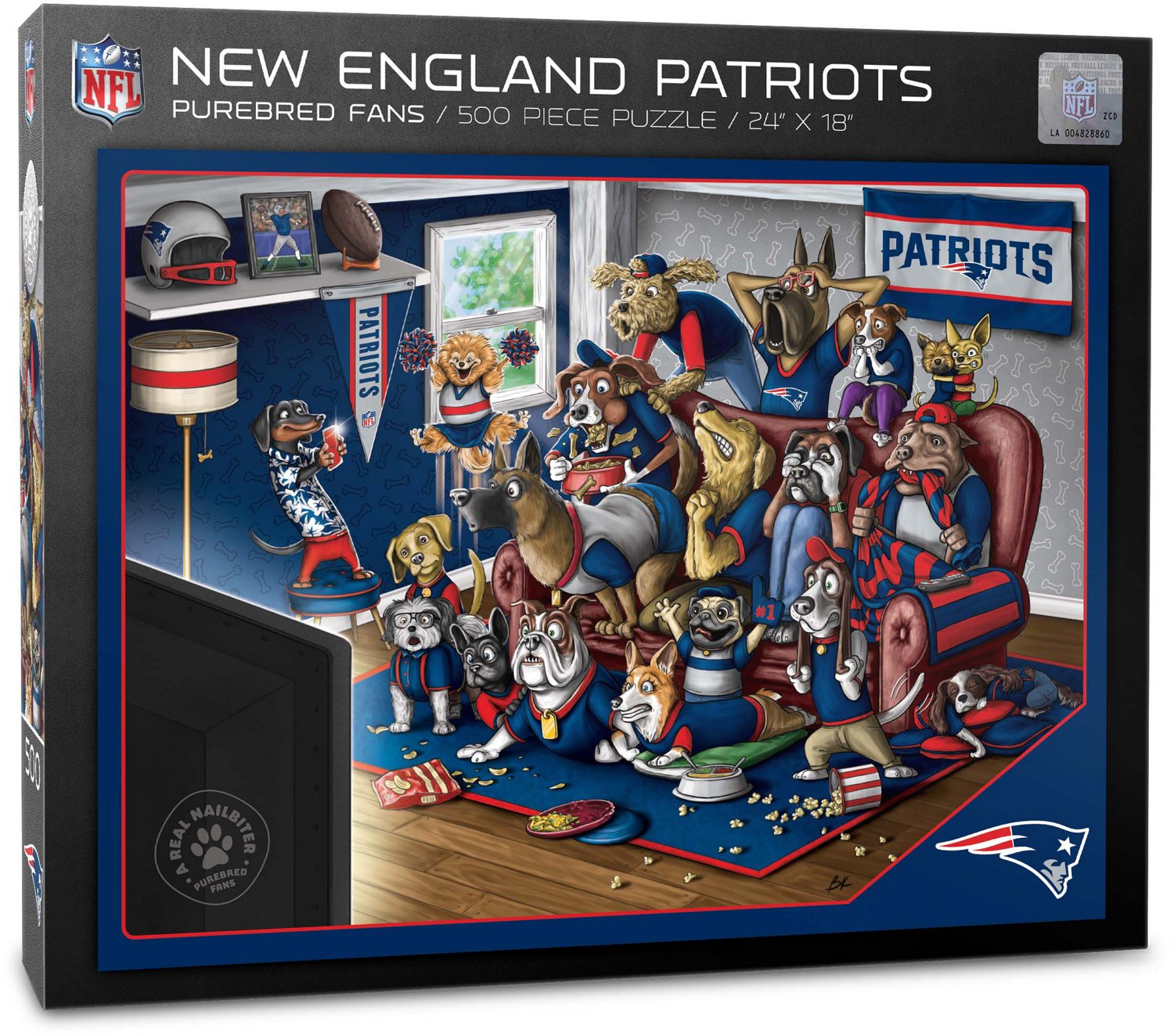 YouTheFan New England Patriots Purebred Fans 500 Piece Puzzle | Academy