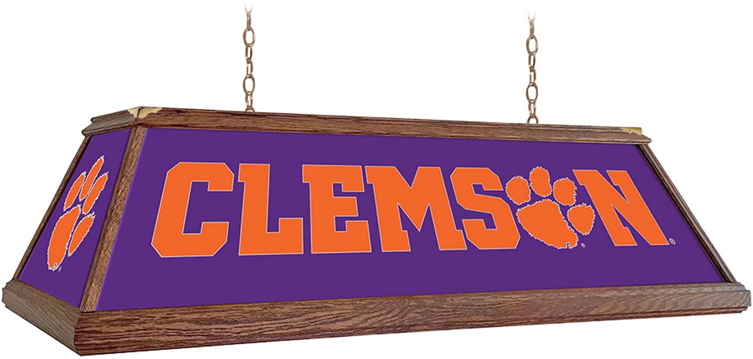 The Fan-Brand Clemson University Premium Wood Pool Table Light | Academy