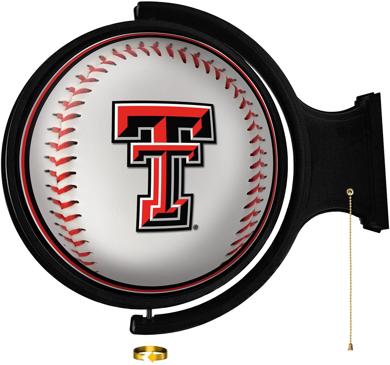The Fan-Brand Texas Tech University Baseball Round Rotating Lighted ...