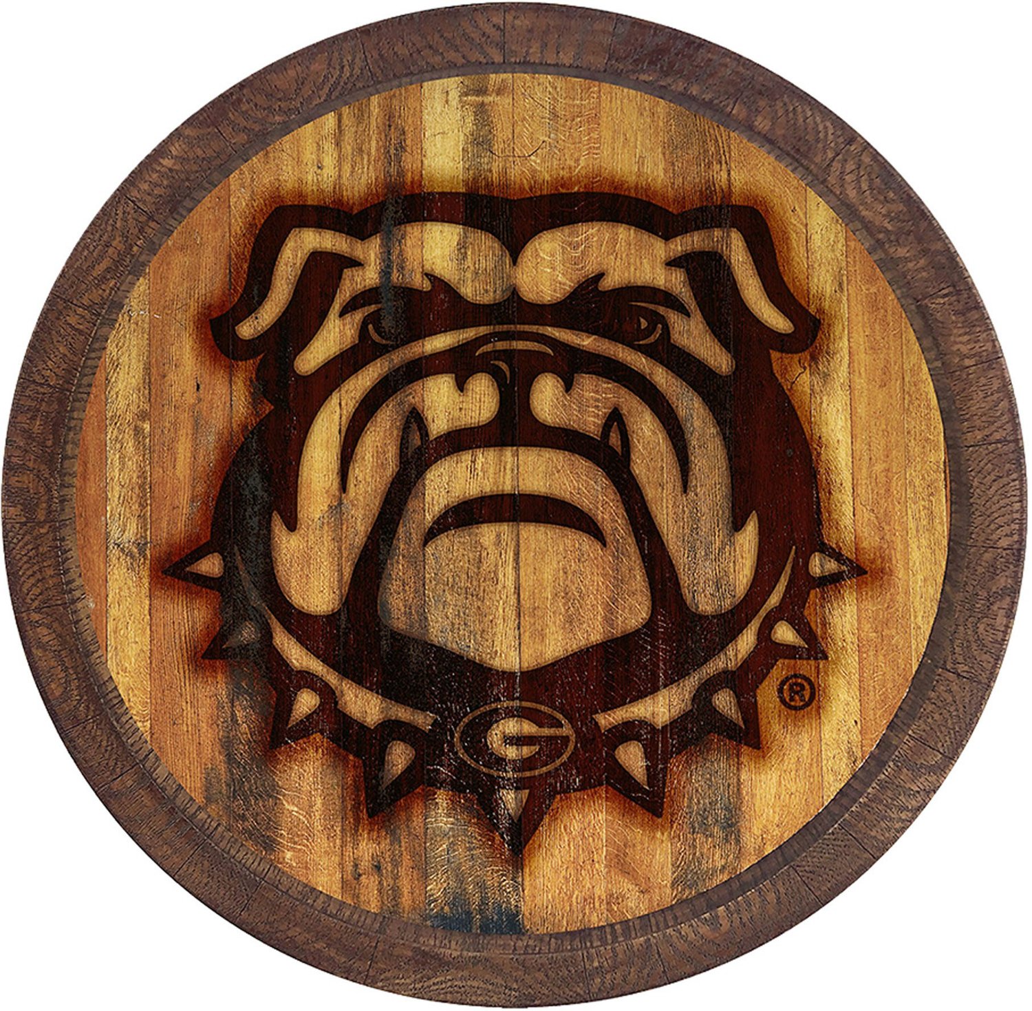 The Fan-Brand University of Georgia UGA Branded Faux Barrel Top Sign ...