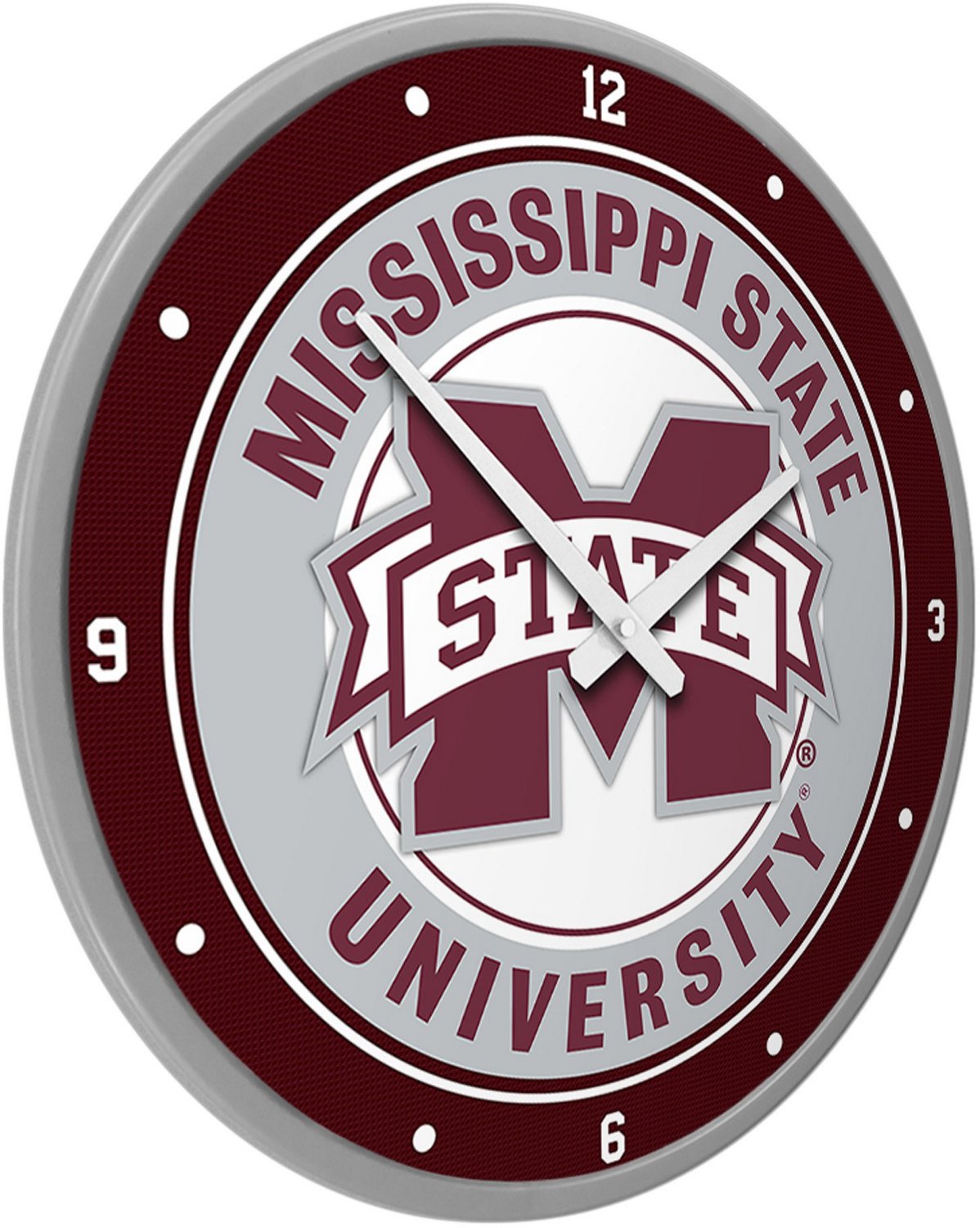 The Fan-Brand Mississippi State University Modern Disc Clock | Academy