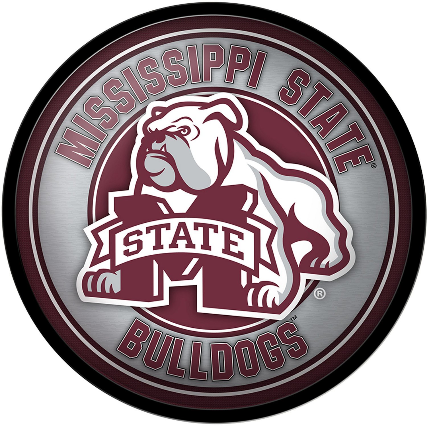The Fan-Brand Mississippi State University Mascot Modern Mirrored Disc ...