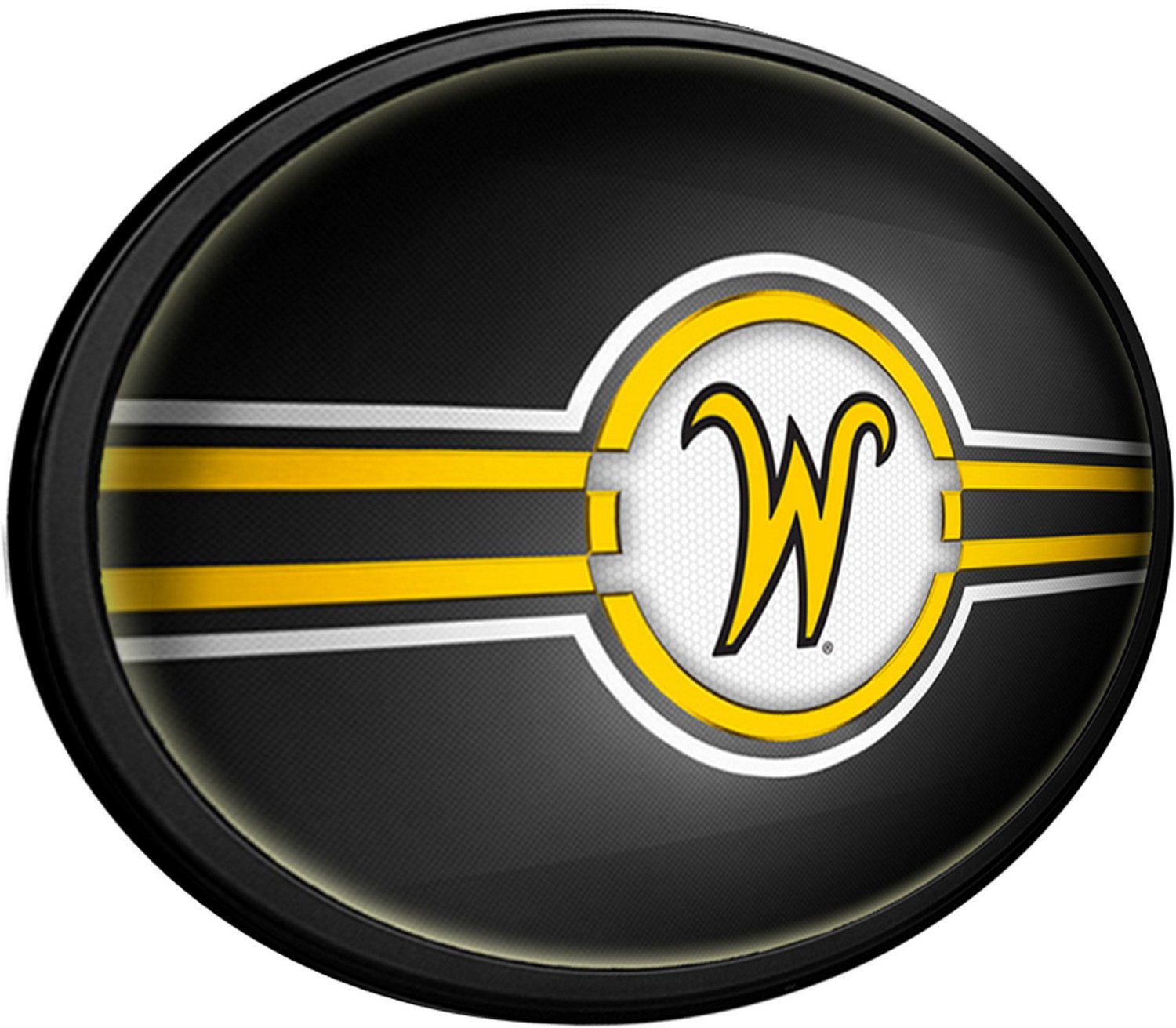 The Fan-Brand Wichita State University Script W Round Oval Slimline ...