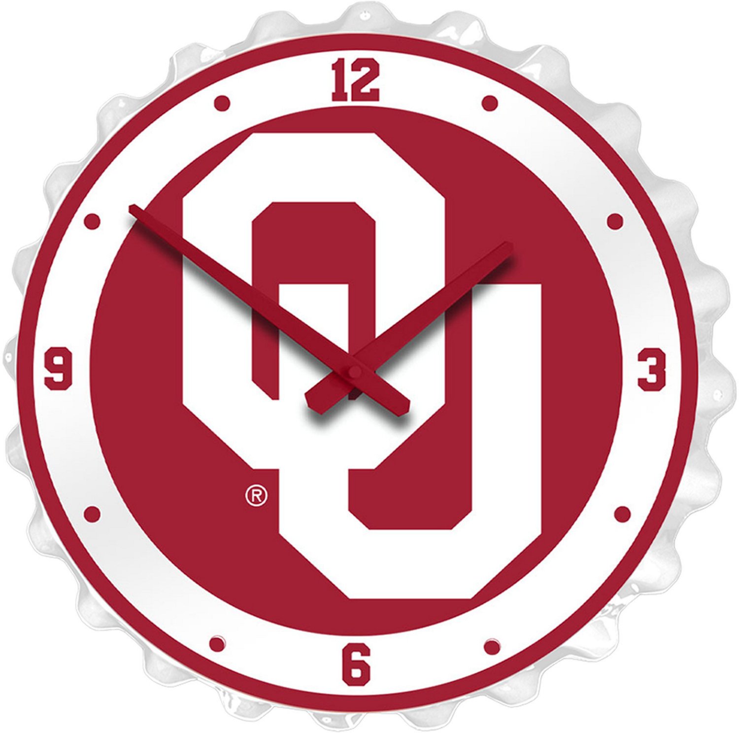 The Fan-Brand University of Oklahoma OU Bottle Cap Clock | Academy