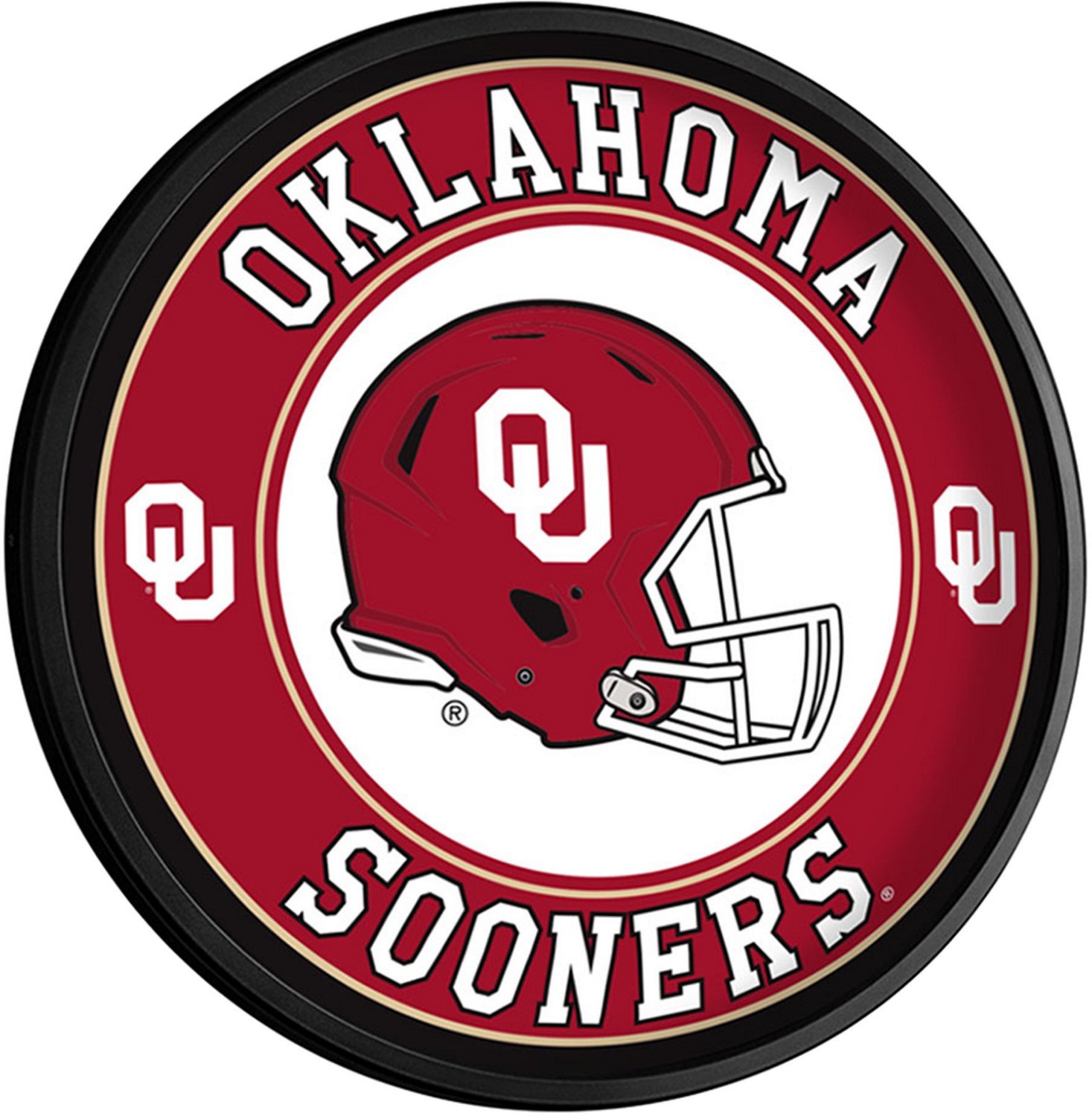 The Fan-Brand University of Oklahoma Football Round Slimline Lighted ...