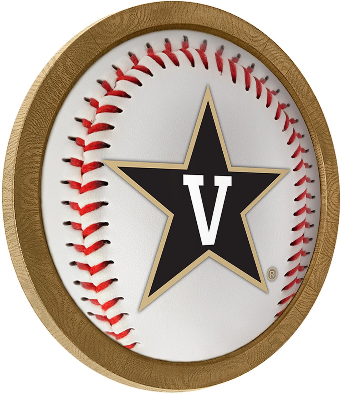 The Fan-Brand Vanderbilt University Baseball Faux Barrel Frame Sign ...