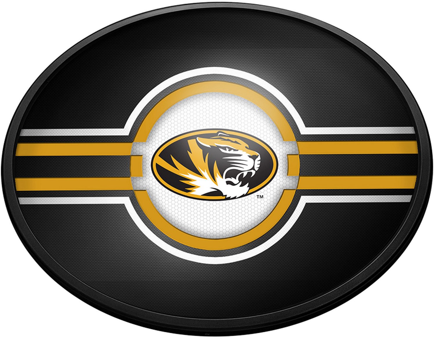 The Fan-Brand University of Missouri Black Oval Slimline Lighted Wall ...