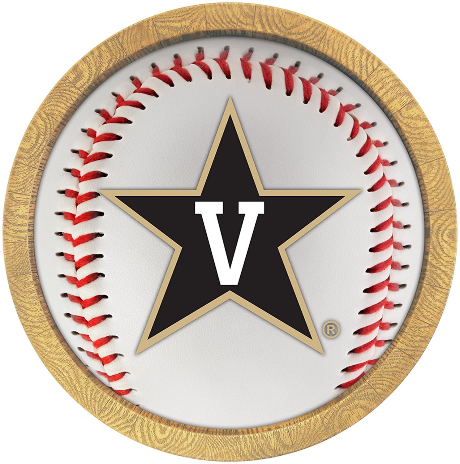 The Fan-Brand Vanderbilt University Baseball Faux Barrel Frame Sign ...