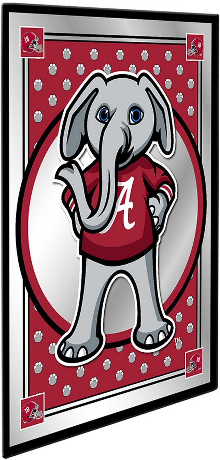 The Fan-Brand University of Alabama Big Al Framed Mirrored Wall Sign ...