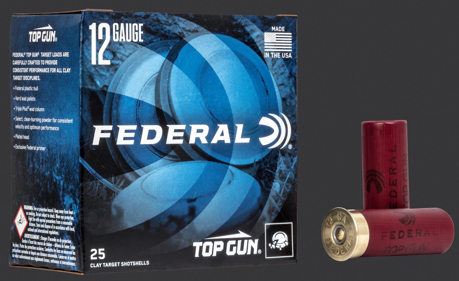 Federal Top Gun #8 Shot 12 Gauge Shotgun Shells - 25 Rounds | Hamilton ...