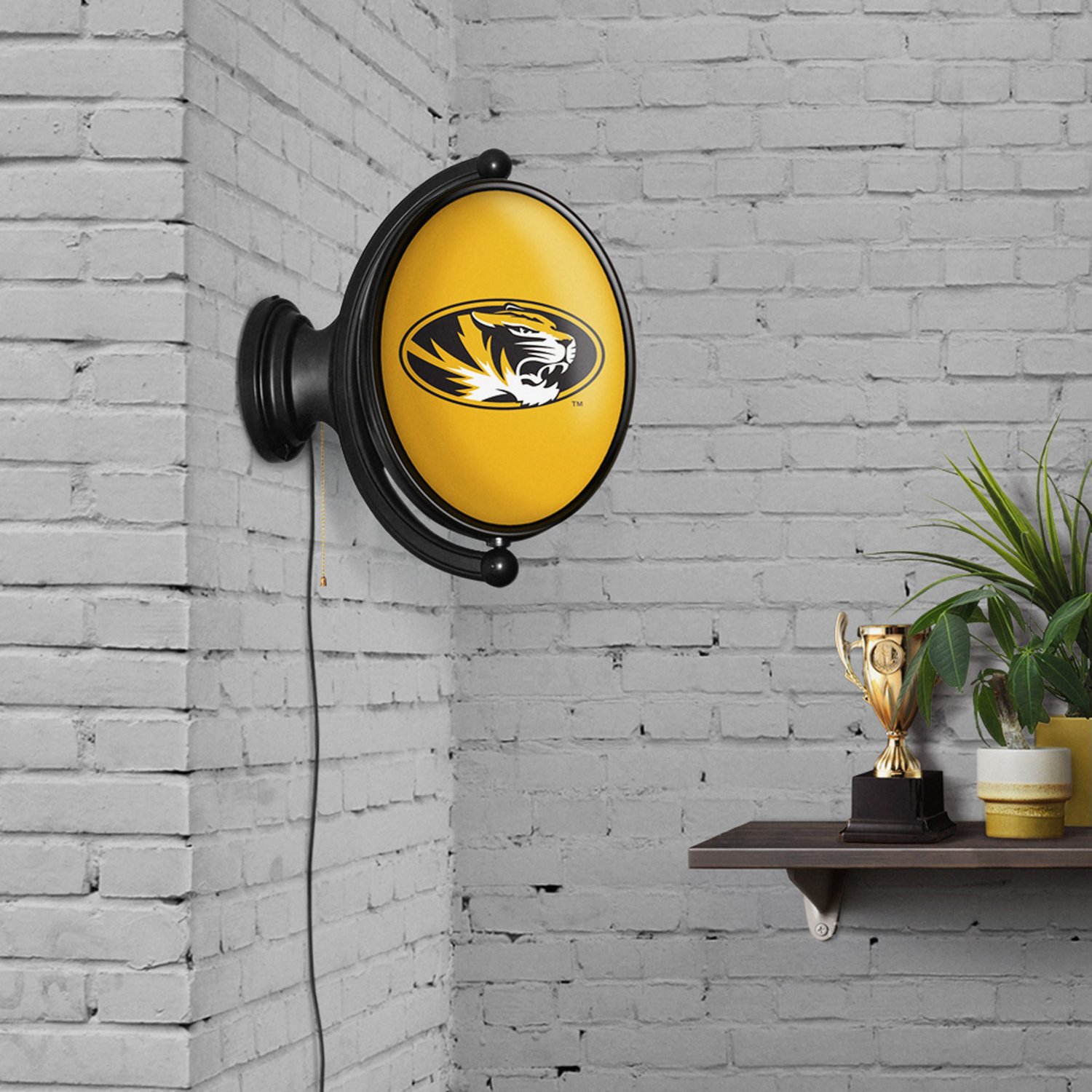 The Fan-Brand University of Missouri Oval Rotating Lighted Sign | Academy