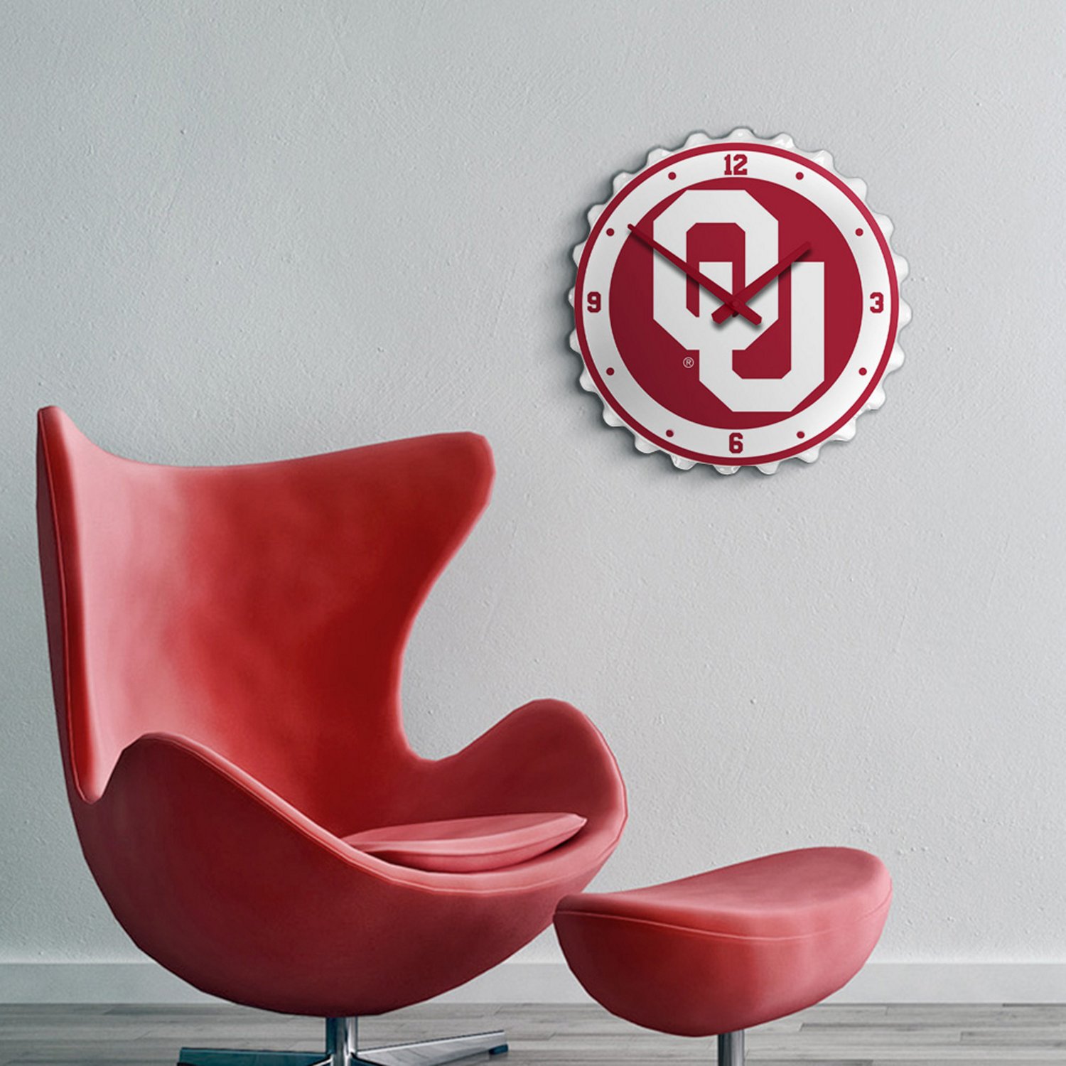The Fan-Brand University of Oklahoma OU Bottle Cap Clock | Academy