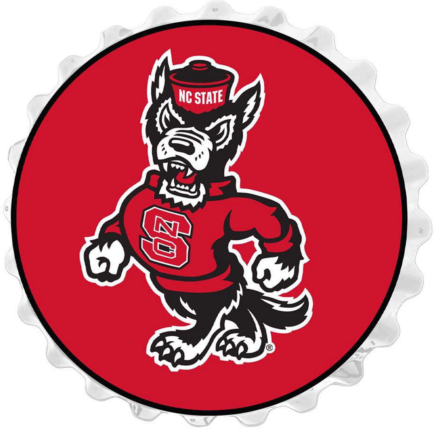 The Fan-Brand North Carolina State University Mascot Bottle Cap Wall ...