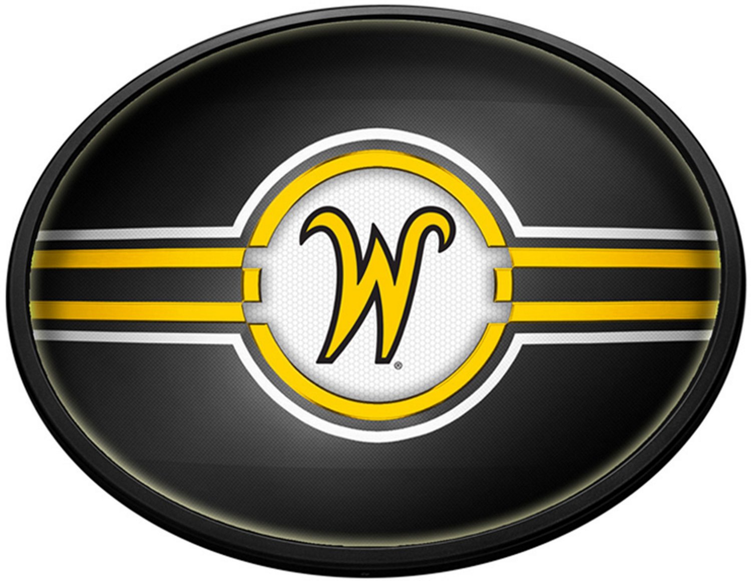 The Fan-Brand Wichita State University Script W Round Oval Slimline ...