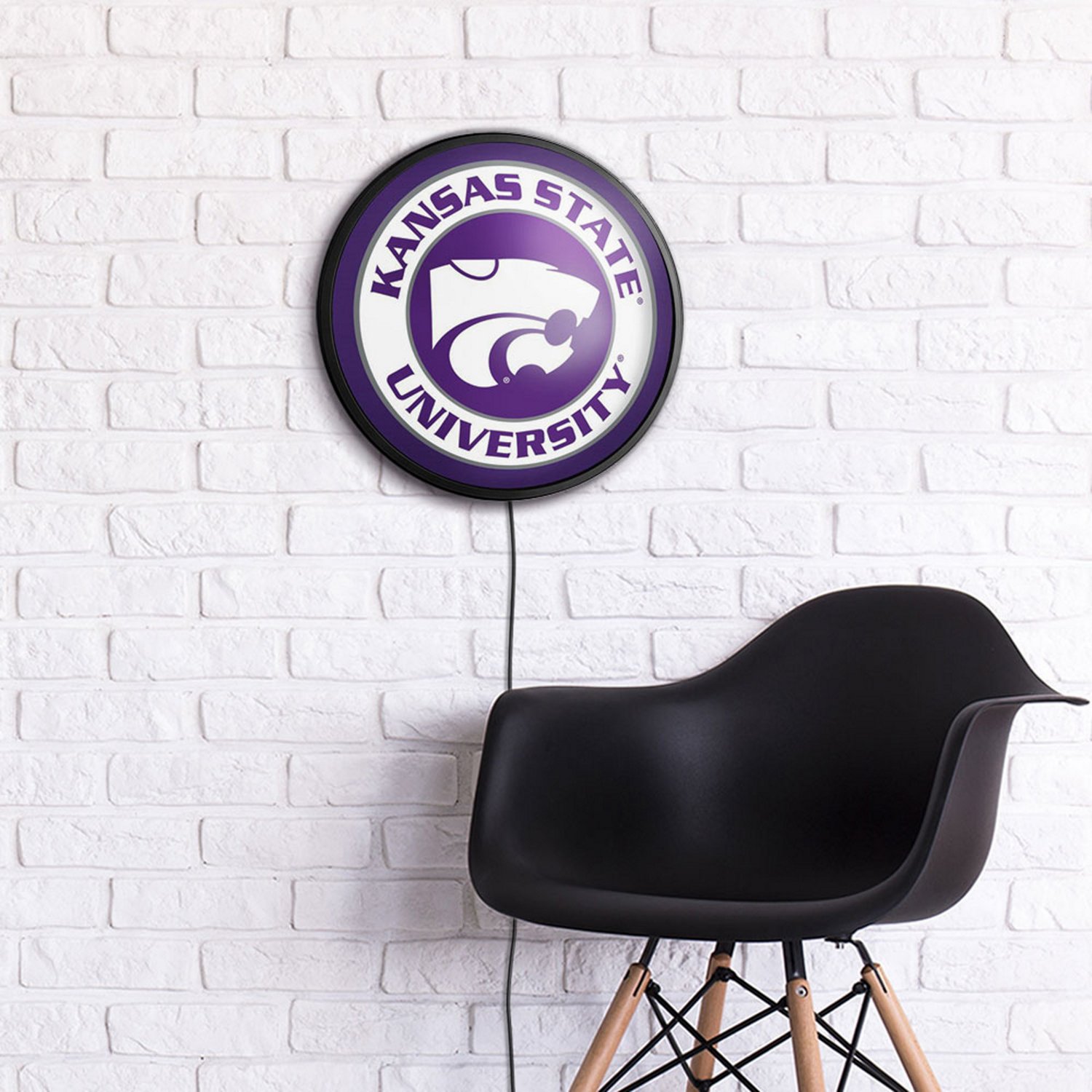 The Fan-Brand Kansas State University Round Slimline Lighted Sign | Academy