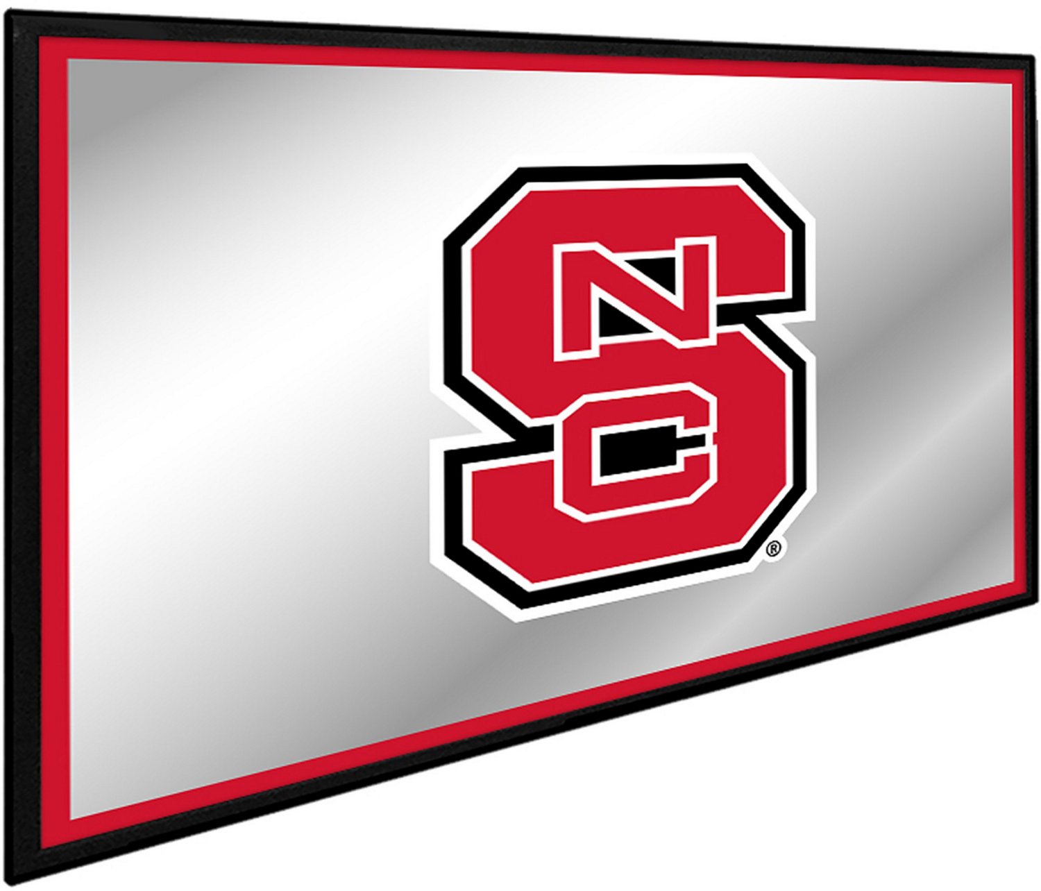The Fan-Brand North Carolina State University Framed Mirrored Wall Sign ...