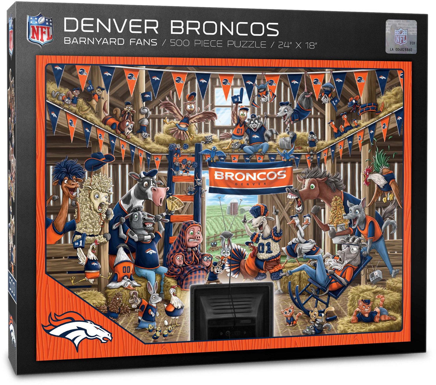 YouTheFan Denver Broncos Barnyard Fans 500-Piece Puzzle | Academy