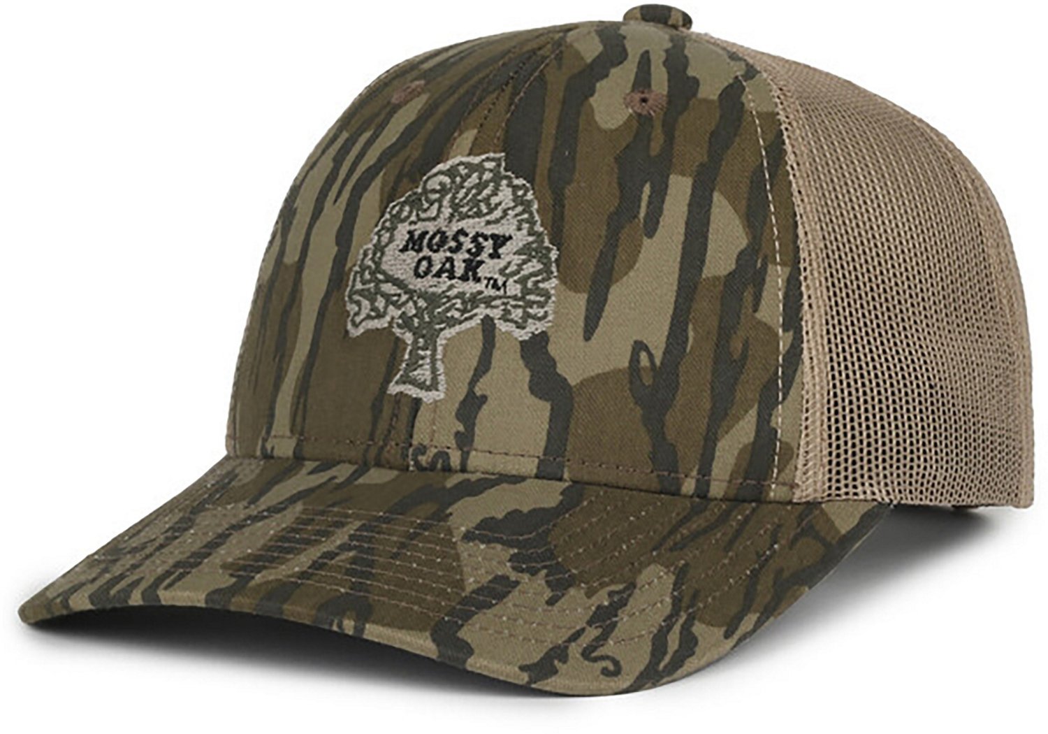 Mossy Oak Youth Pro Round Heritage Mesh Back Trucker Cap Academy
