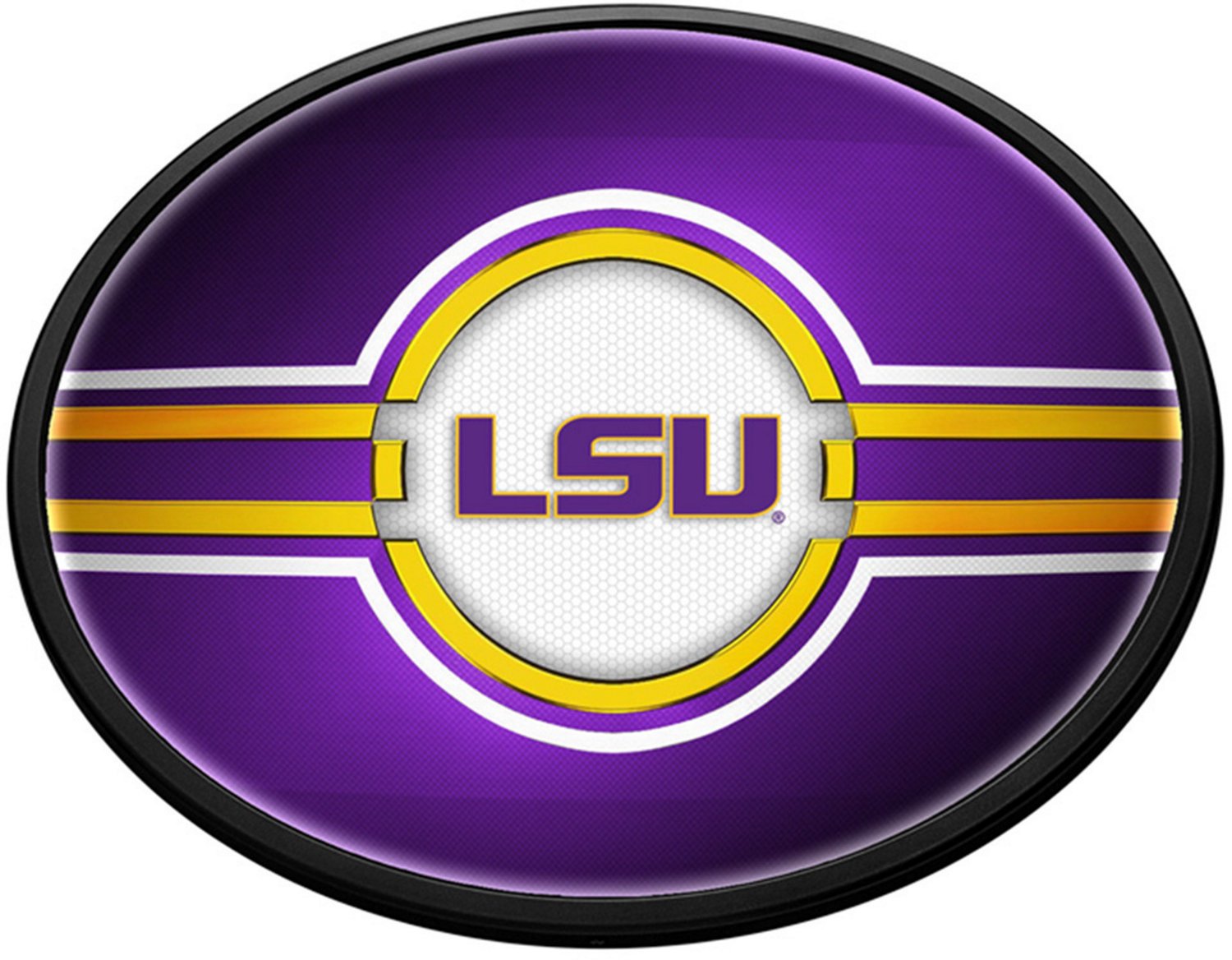 The Fan-Brand Louisiana State University LSU Oval Slimline Lighted Wall ...