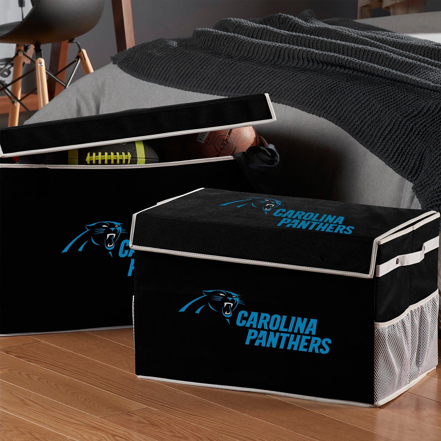 Franklin Carolina Panthers Collapsible Storage Footlocker Bin | Academy