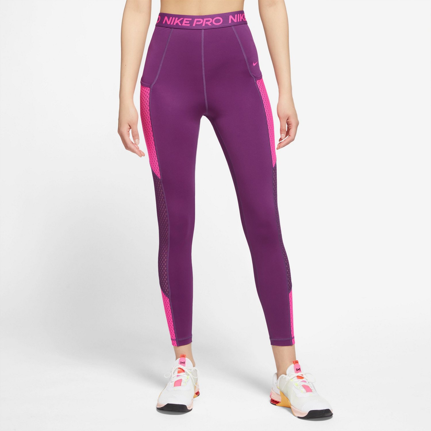 Nike Womens Pro Dri Fit High Rise Femme 7 8 Leggings Academy