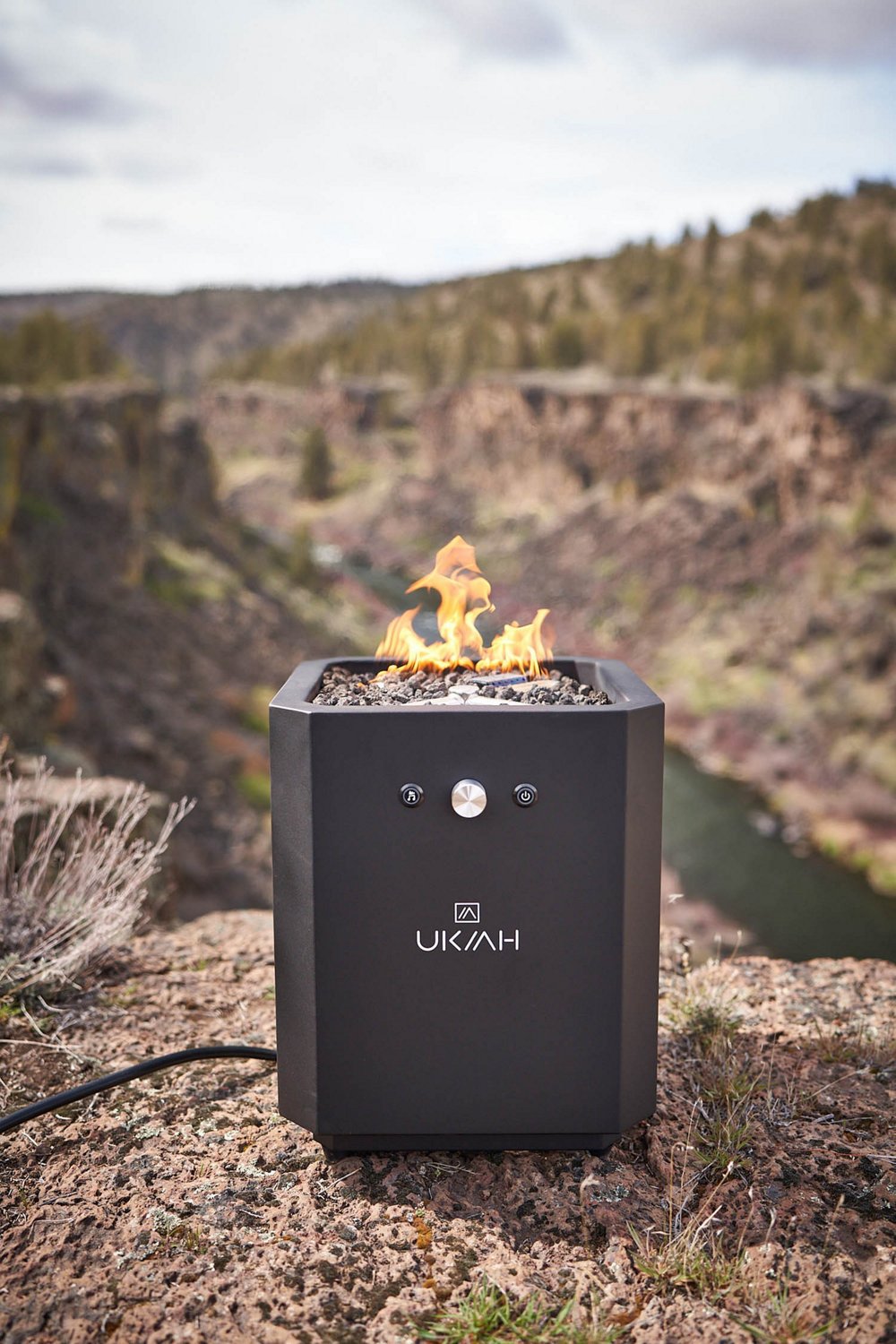 Ukiah Deluxe Beat to Music Fire Pit | Academy