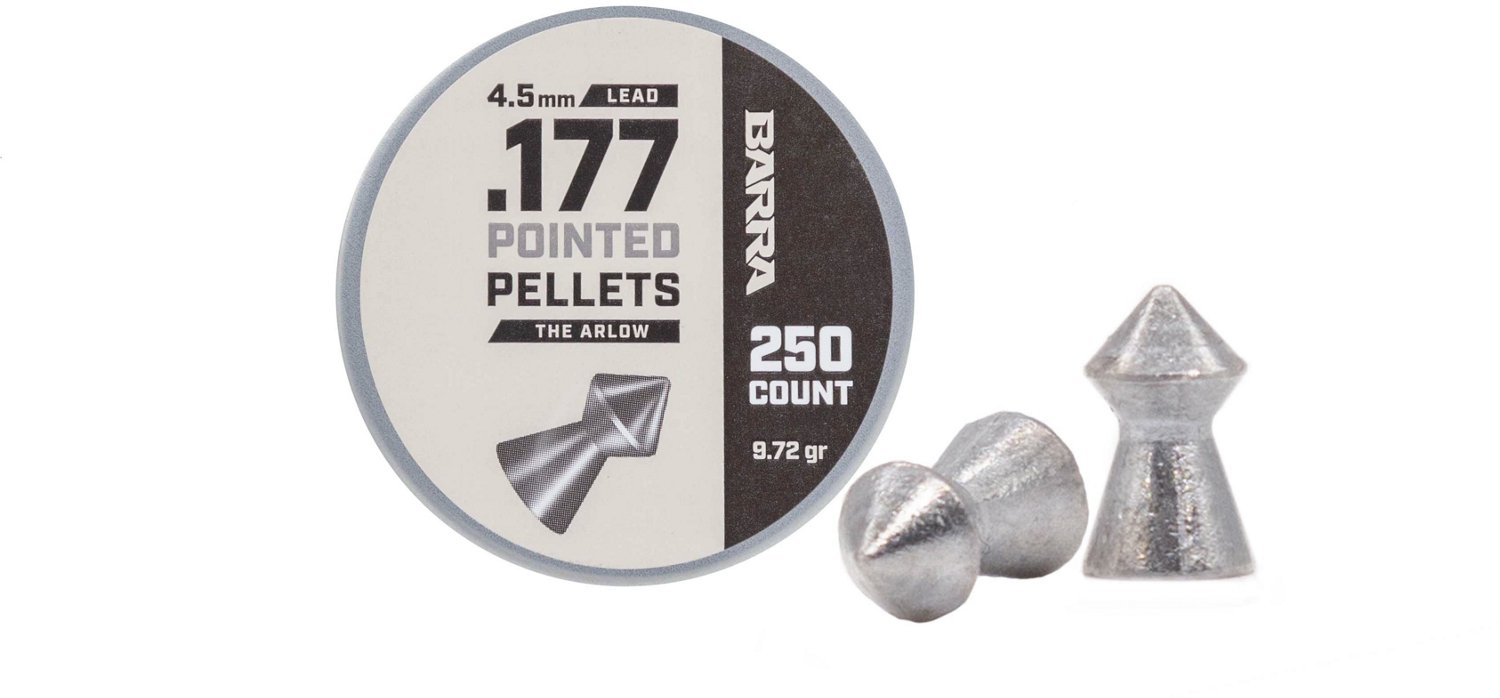 Barra Airguns Arlo Pointed Tip .117 9.72 grain Pellets - 250 Rounds ...