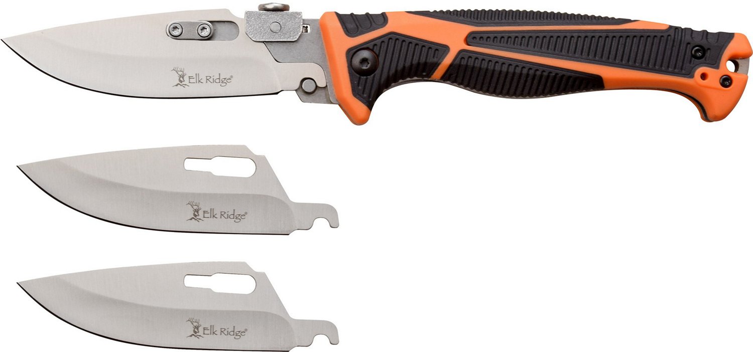 Master Cutlery Elk Ridge Trek 2.25 in Replaceable Blade Folding Knife ...