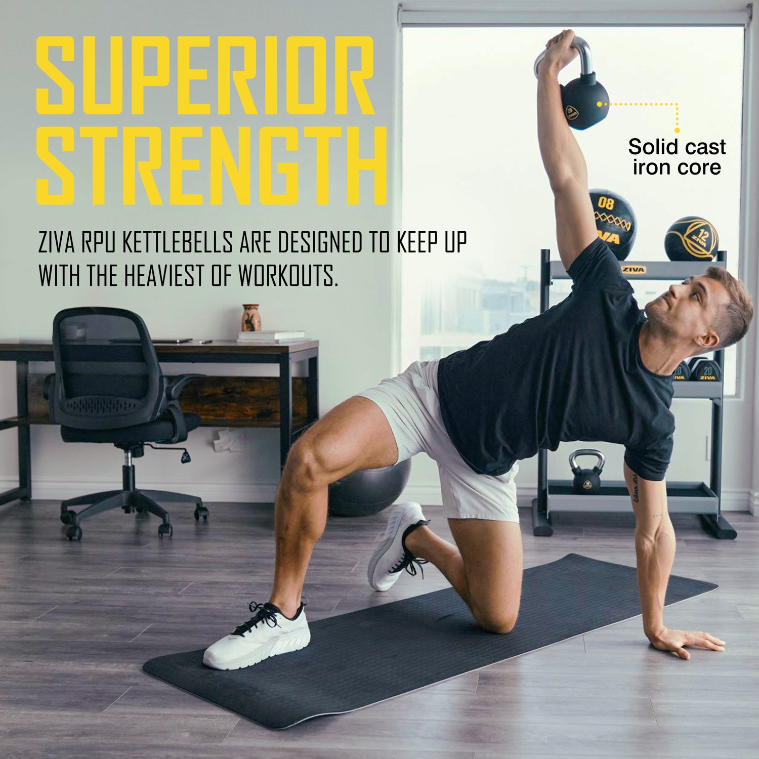ZIVA Weight Lifting Kettlebell | Academy