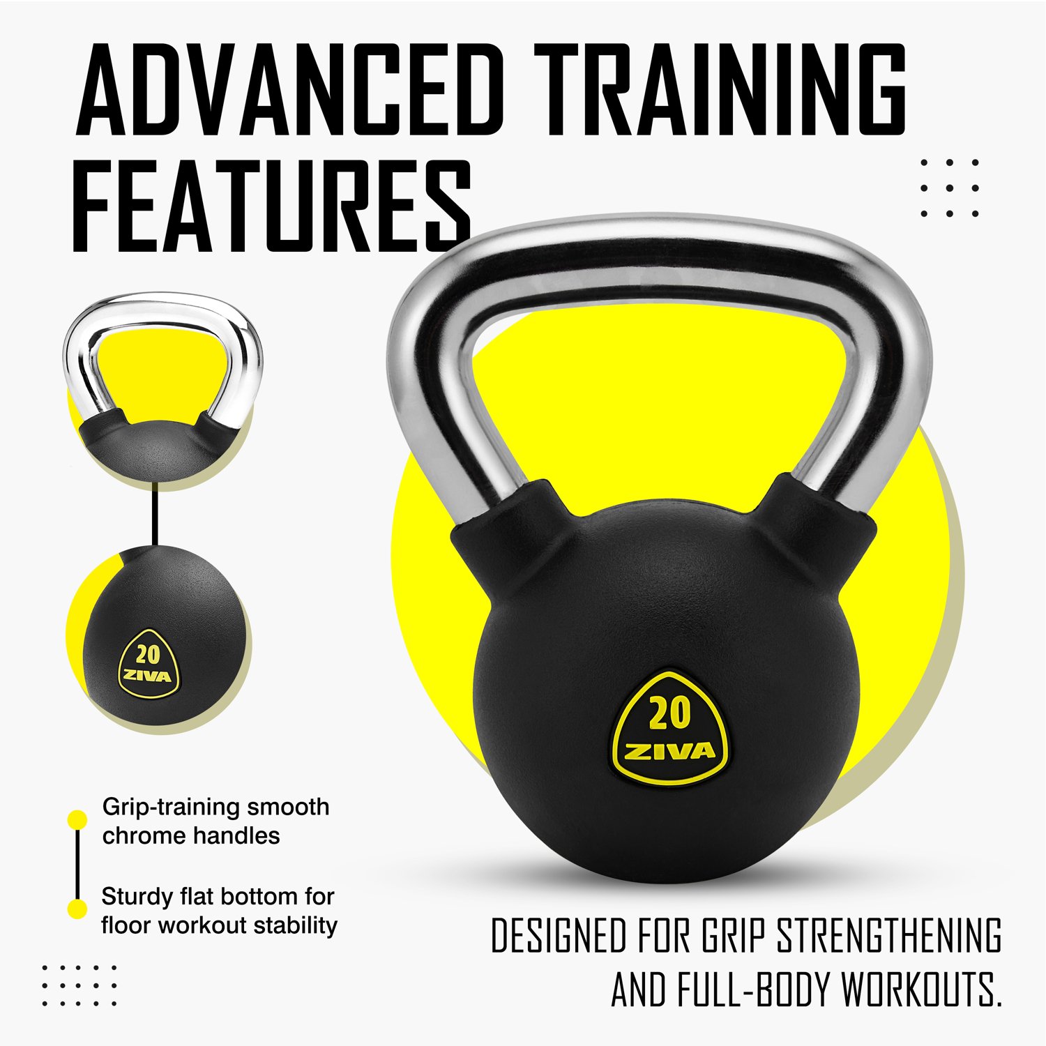 ZIVA Weight Lifting Kettlebell | Academy