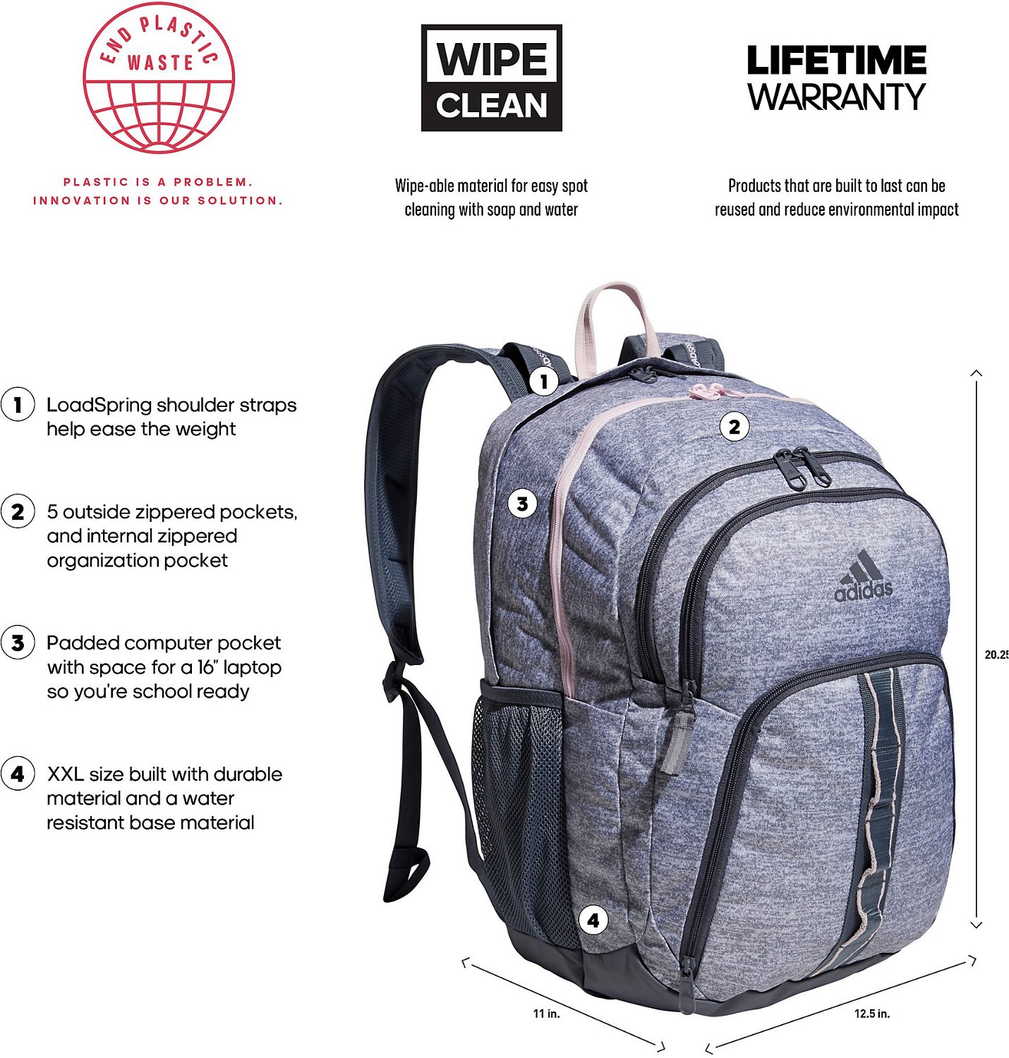 adidas Prime 6 Backpack | Free Shipping at Academy