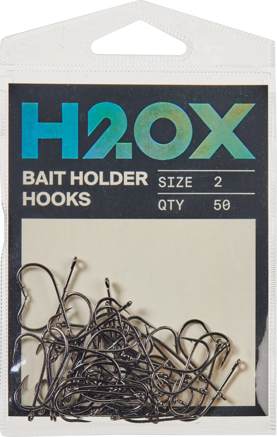 H2ox Bait Holder Hooks 50 Pack Academy