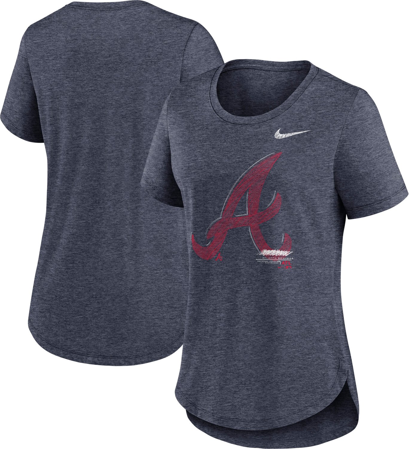 Nike Women's Atlanta Braves Team Touch Triblend T-shirt | Academy
