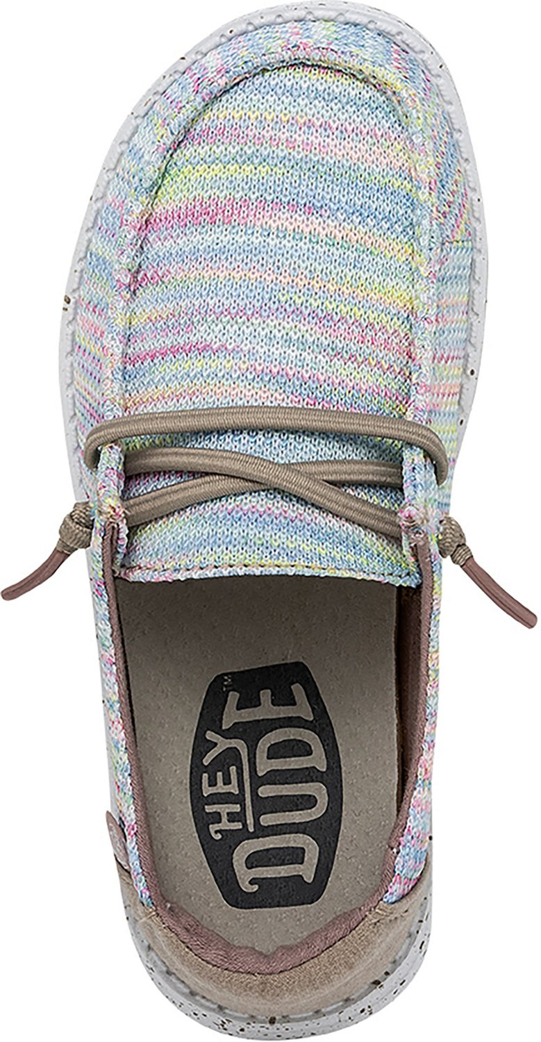 HEYDUDE Kids' Glitter Wendy Stretch Slip-On Shoes | Academy