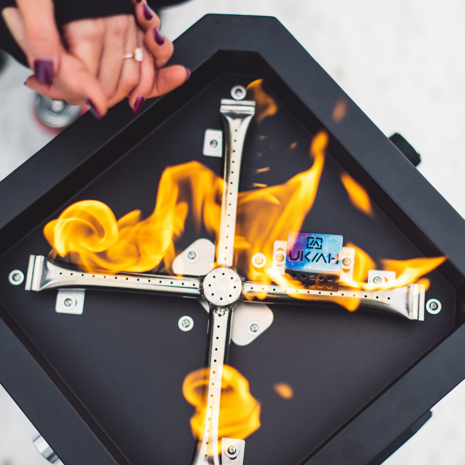 Ukiah Deluxe Beat to Music Fire Pit | Academy