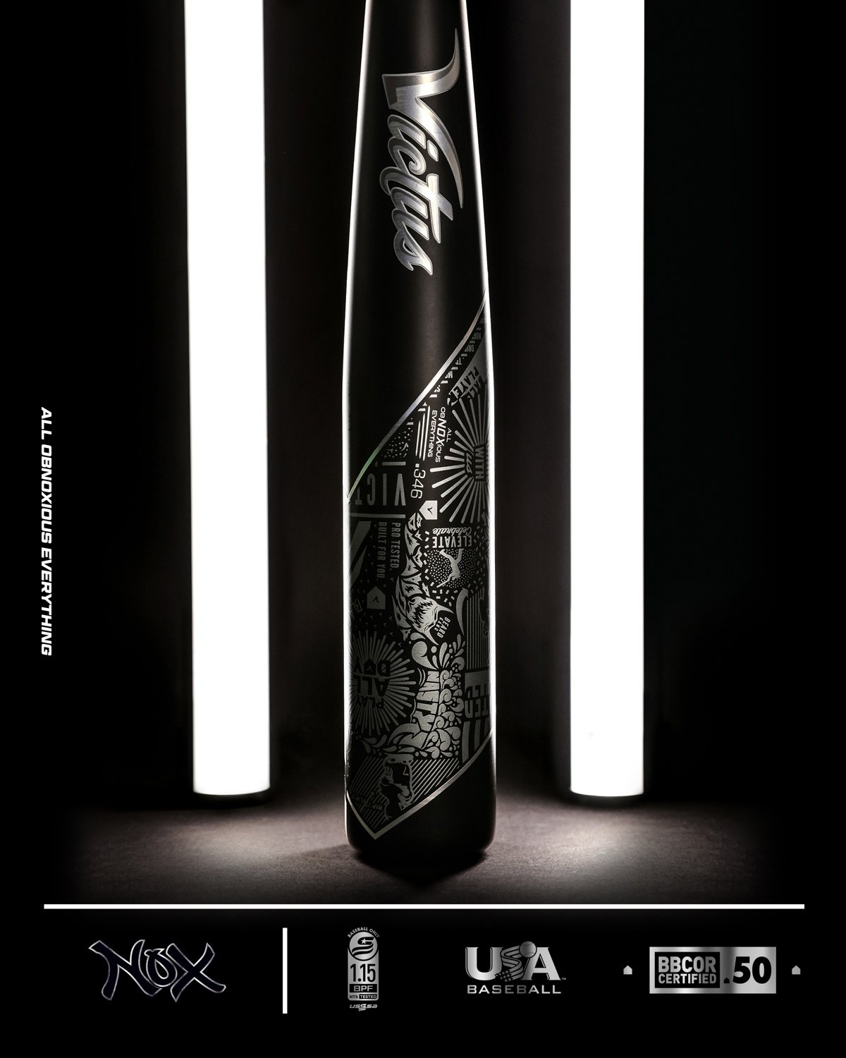 Victus Sports Adults' NOX 2 BBCOR Aluminum Baseball Bat -3 | Academy