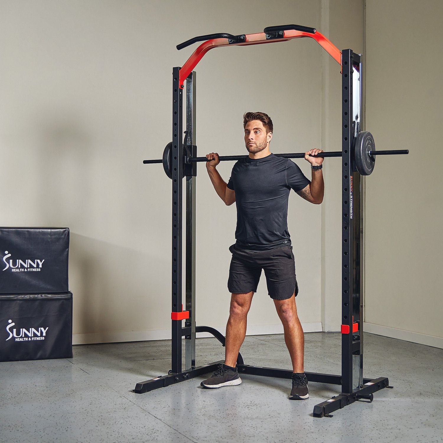 Sunny Health & Fitness Essential Series Smith Machine Squat Rack | Academy