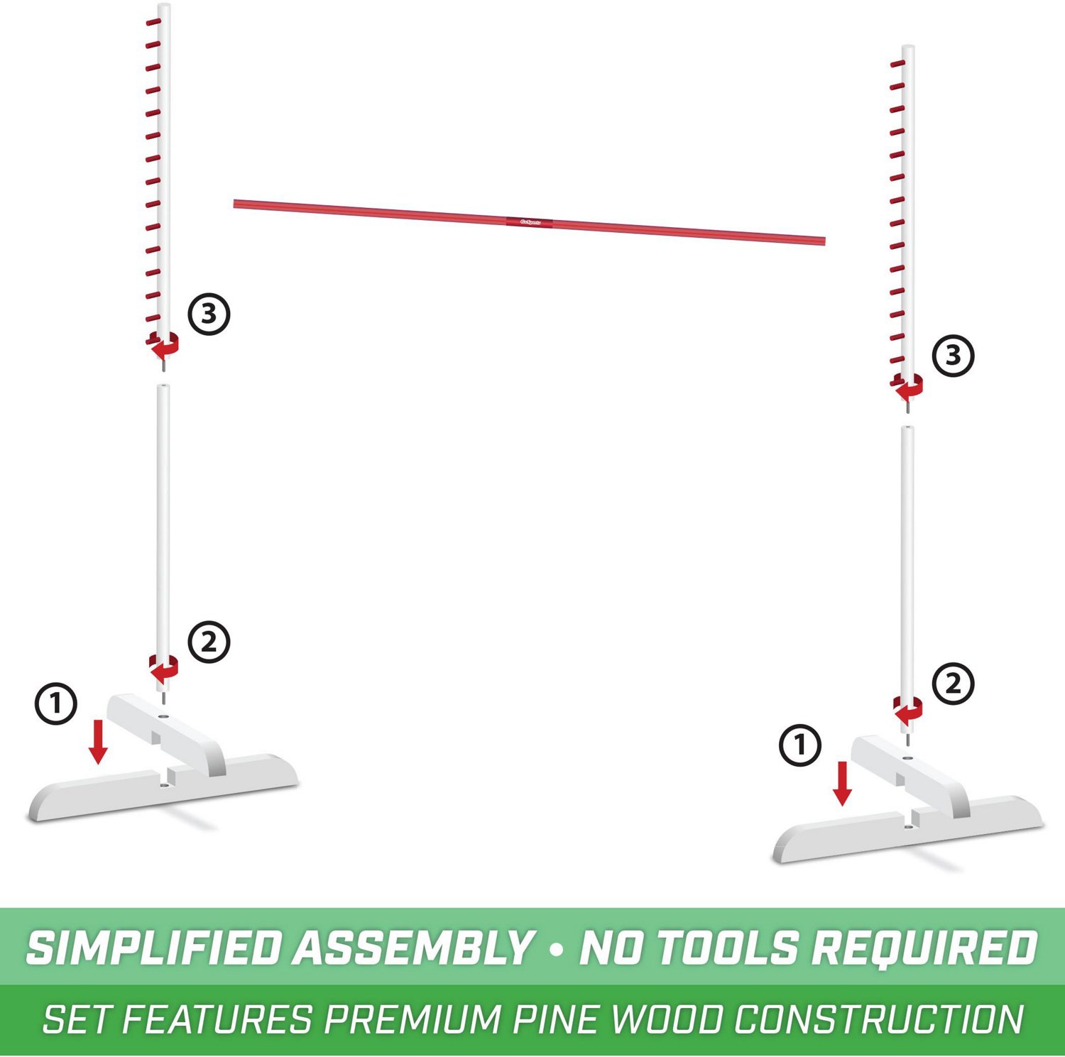 GoSports Get Low Premium Wooden Lawn Limbo Game | Academy