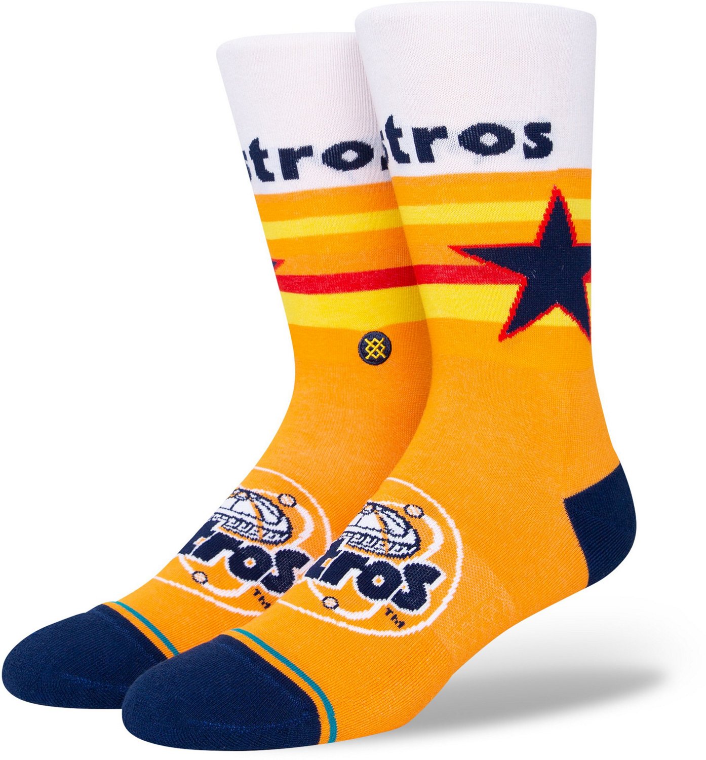 Stance Men's Houston Astros Hey Batter Astrodome Crew Socks | Academy