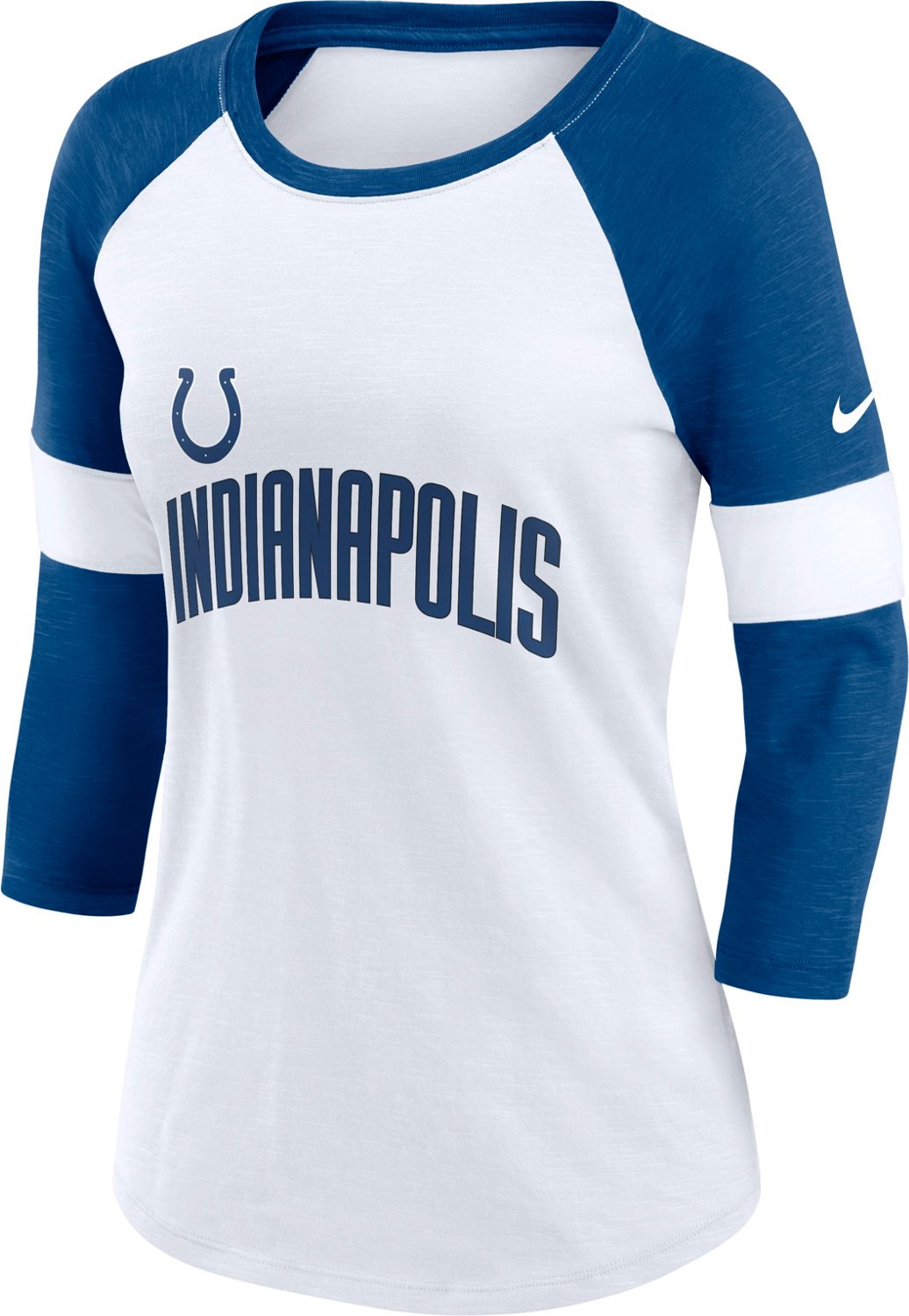 Nike Women's Indianapolis Colts Football Pride Slub Raglan 3/4-Length T ...