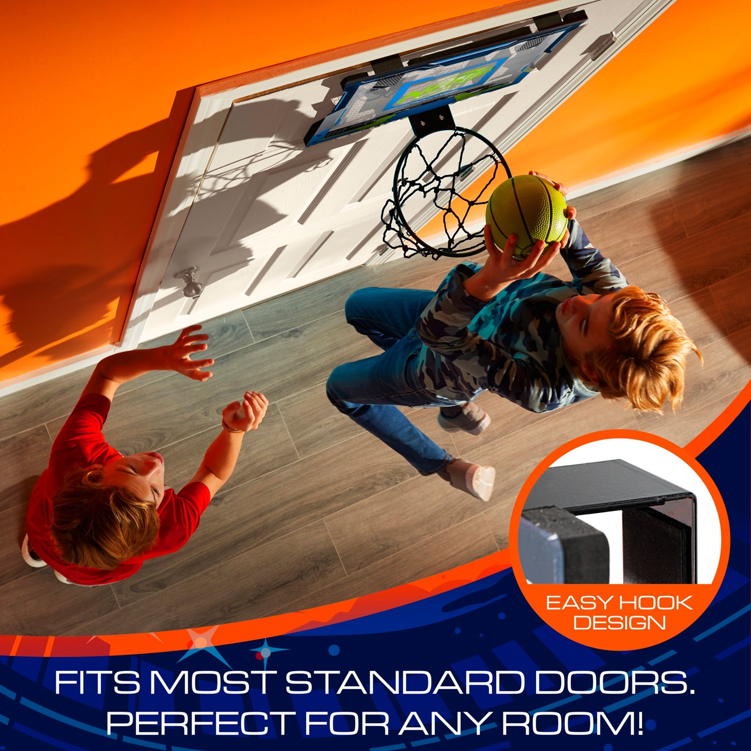 NERF LED Over-the-Door Mini Basketball Hoop | Academy