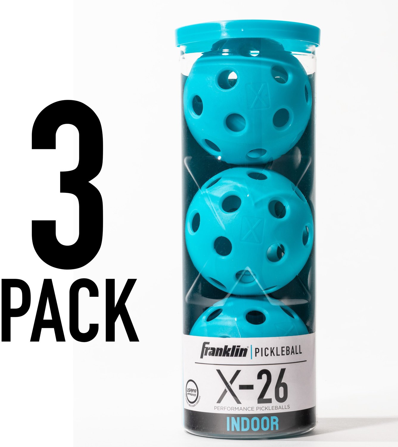 Franklin X-26 USAPA Indoor Pickleball 3-Pack | Academy