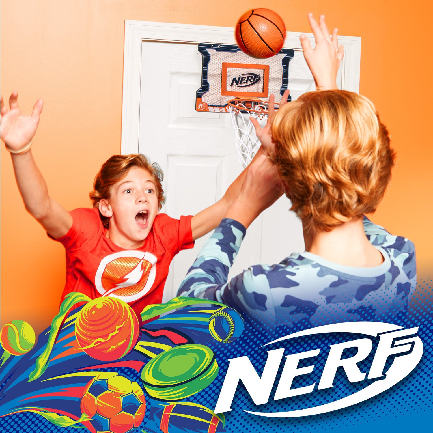NERF Over-the-Door Mini Basketball Hoop | Academy