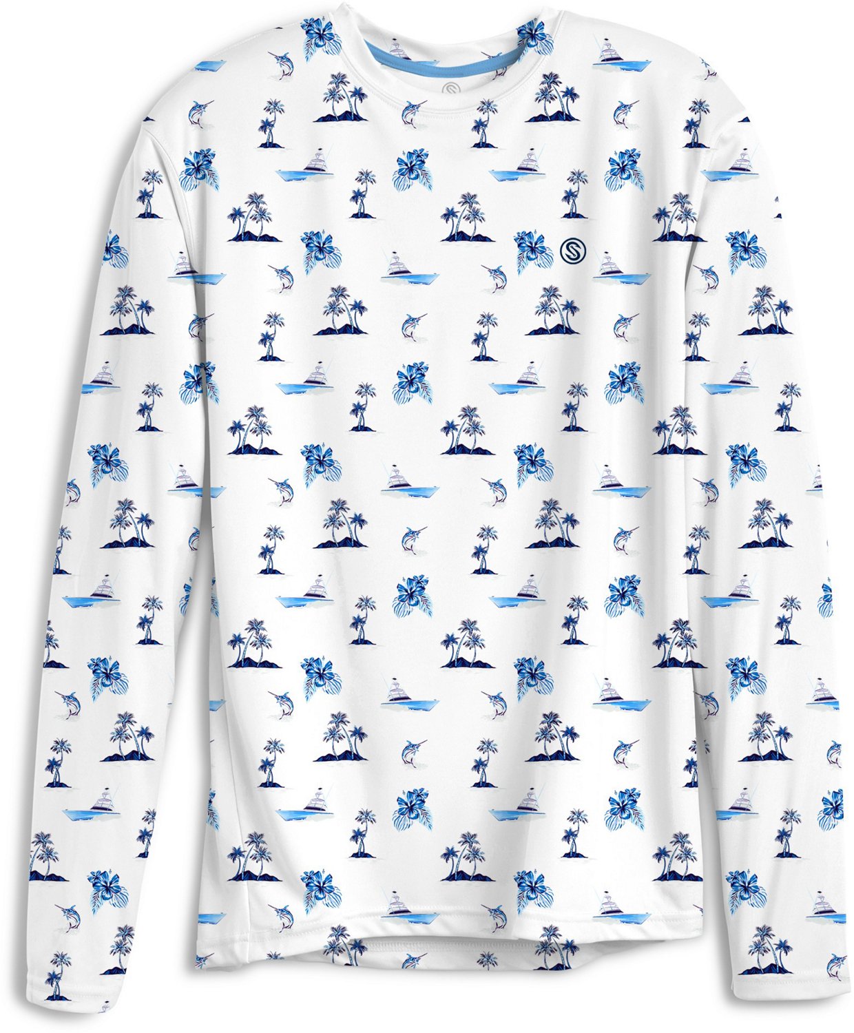 SCALES Men's Sporty Long Sleeve Performance Crew Shirt | Academy