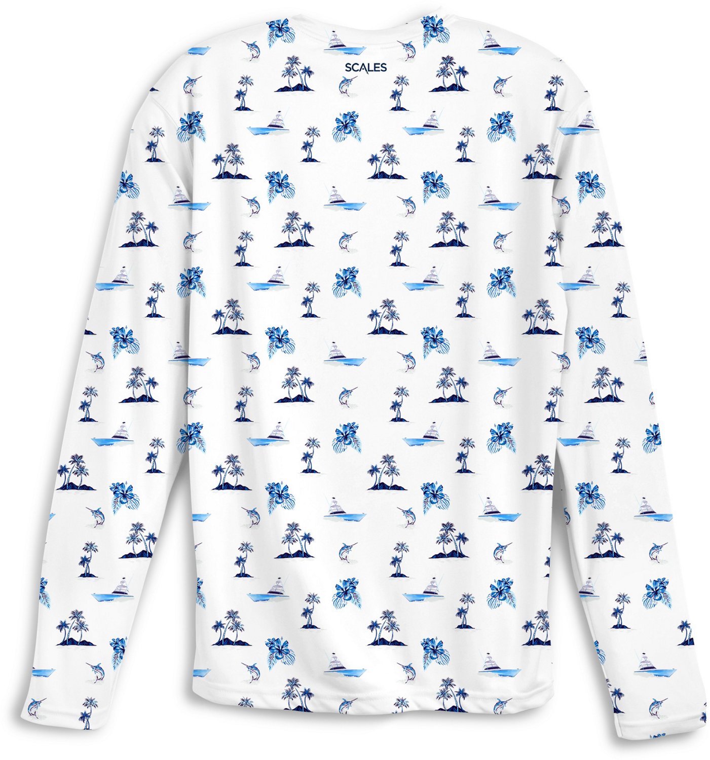 SCALES Men's Sporty Long Sleeve Performance Crew Shirt | Academy